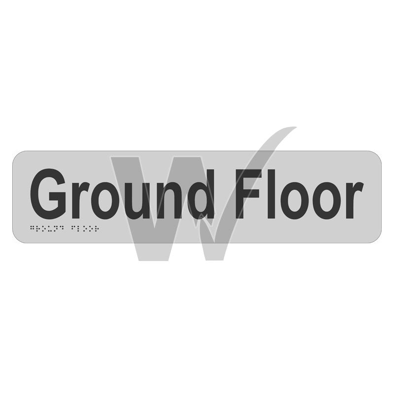 Braille Sign - Ground Floor — Wilcox Safety & Signs