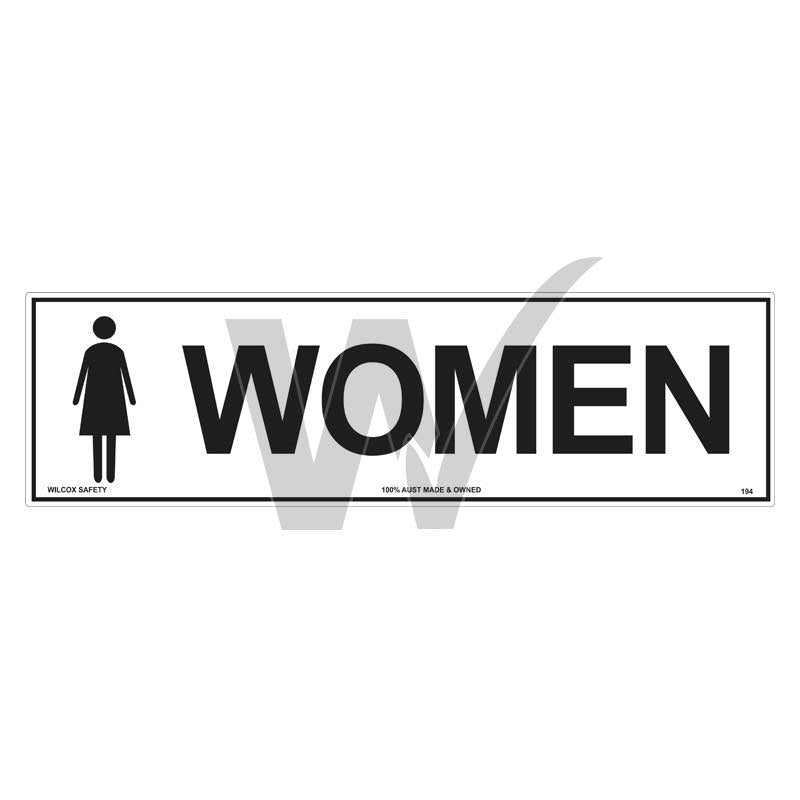Women Sign — Wilcox Safety & Signs