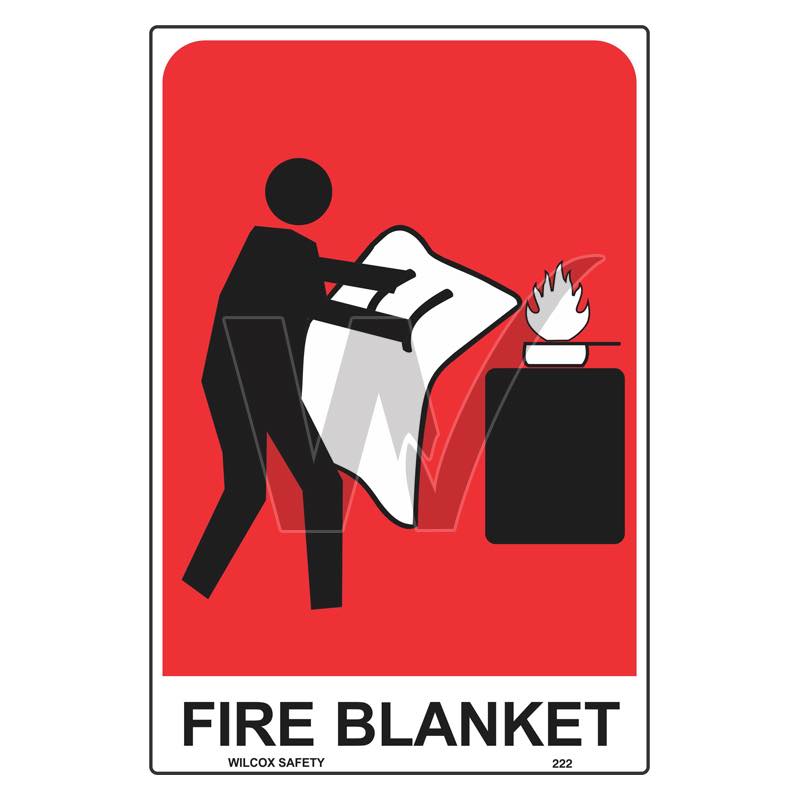 Fire Blanket Sign — Wilcox Safety & Signs