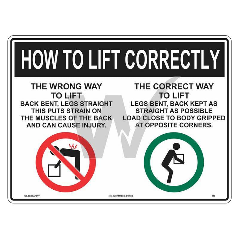 Manual Handling Hazard Signs — Wilcox Safety & Signs