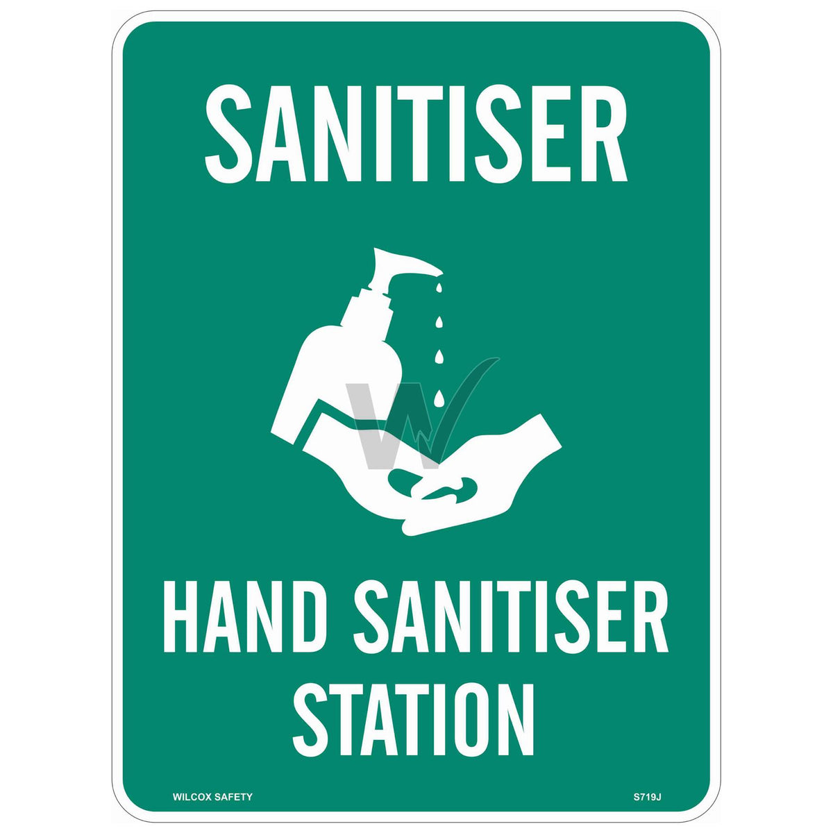 Emergency Sign - Hand Sanitiser Station — Wilcox Safety & Signs