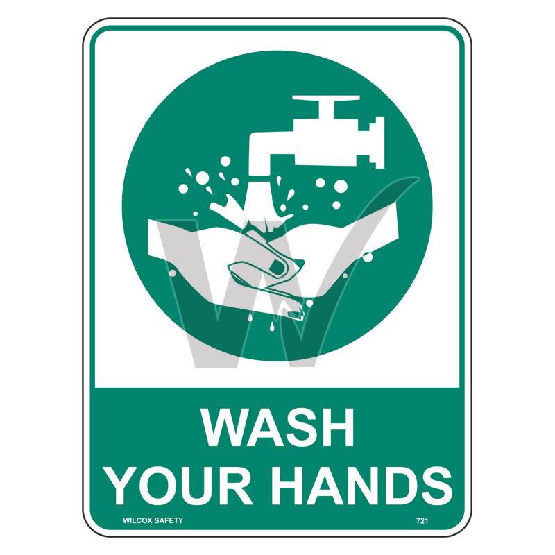 Emergency Sign - Wash Your Hands — Wilcox Safety & Signs