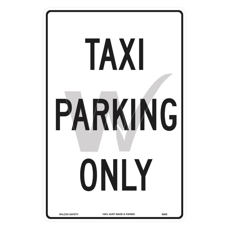 Car Park Sign - Taxi Parking Only — Wilcox Safety & Signs