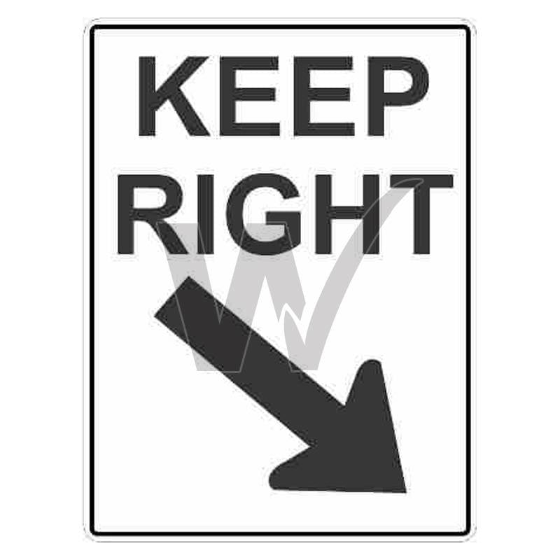 Traffic Sign - Keep Right — Wilcox Safety & Signs